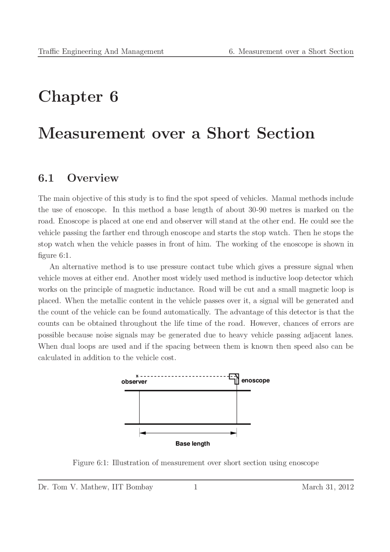 Measuring Vehicle Speeds with Enoscope & Loop Detectors: Traffic ...