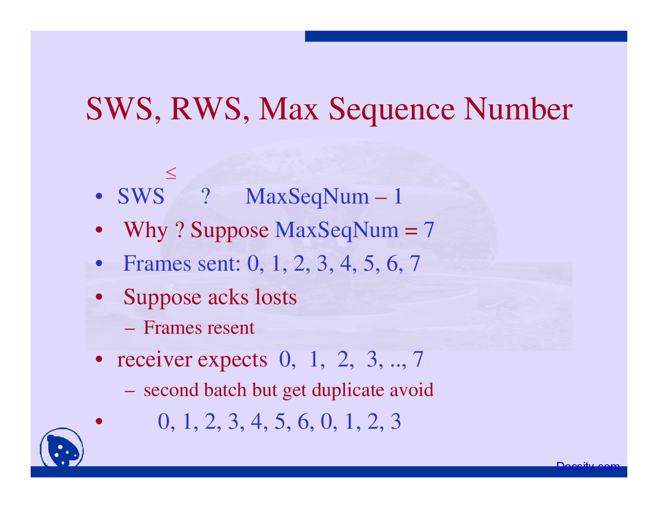 SW Analysis - Computer Networks - Lecture Slides - Docsity