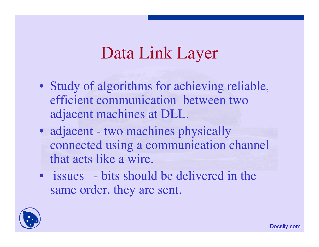 DLL Framing - Computer Networks - Lecture Slides | Slides Computer ...