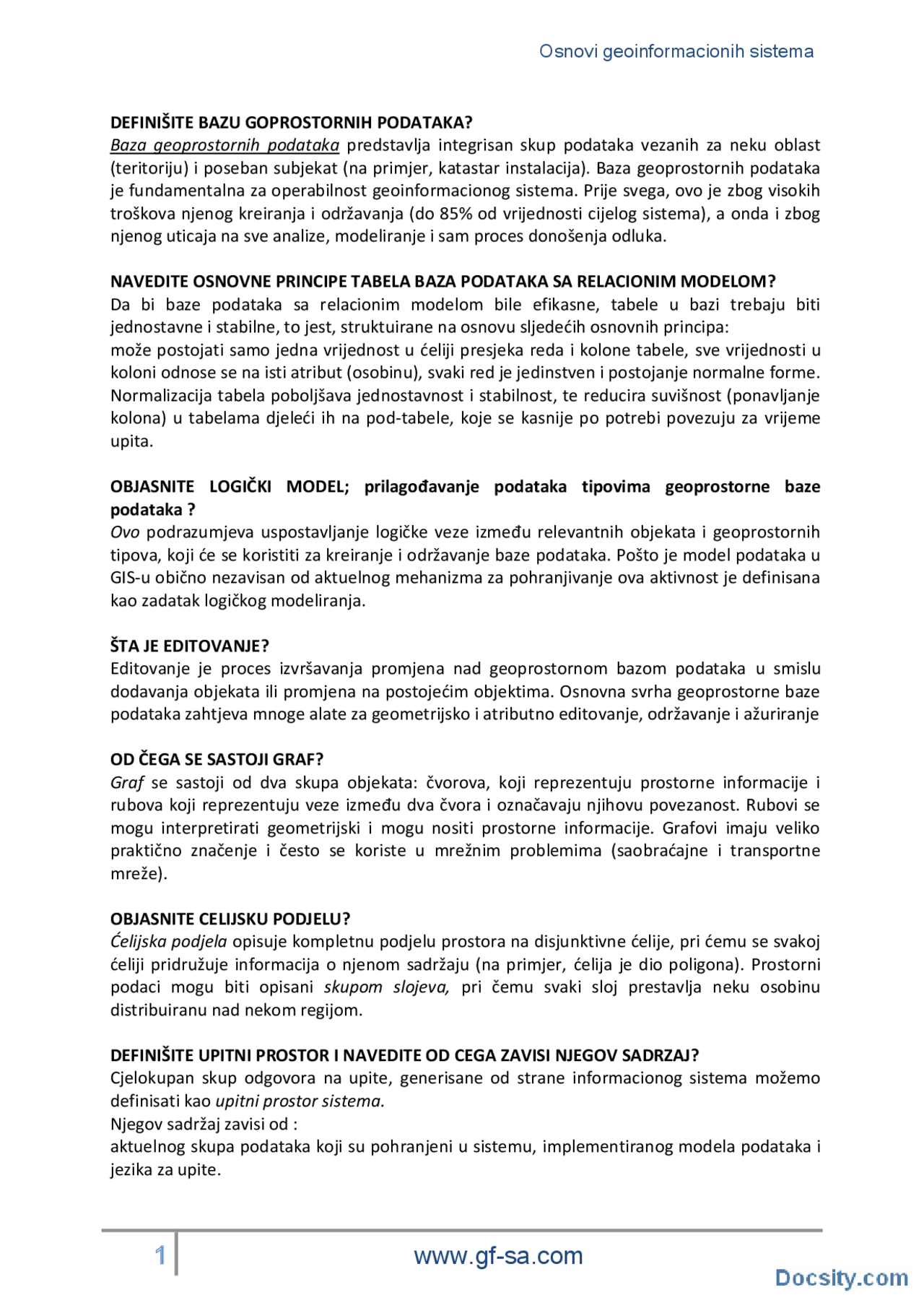 Ogis Skripta Ii Parcijalni Skripta Osnovi Geoinformacija