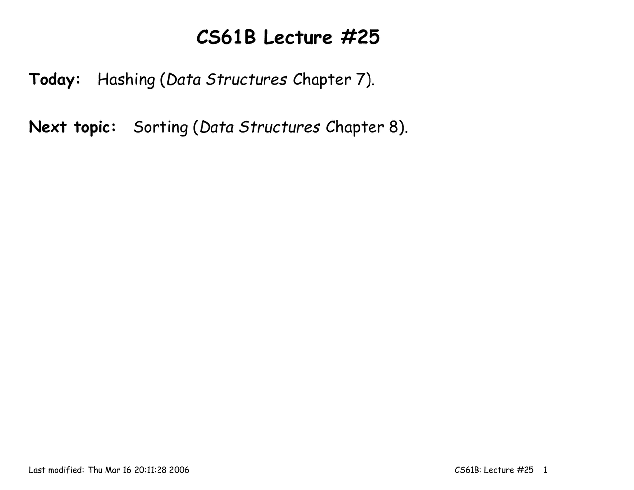 Bucket Data Structures And Advanced Programming Lecture Slides 9051