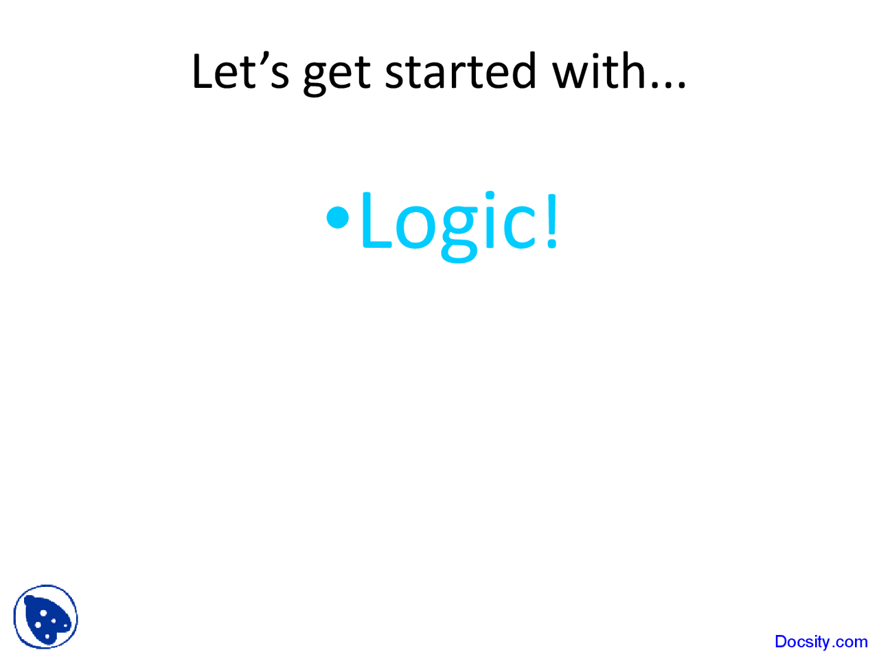 Logic Discrete Structures Lecture Slides Docsity