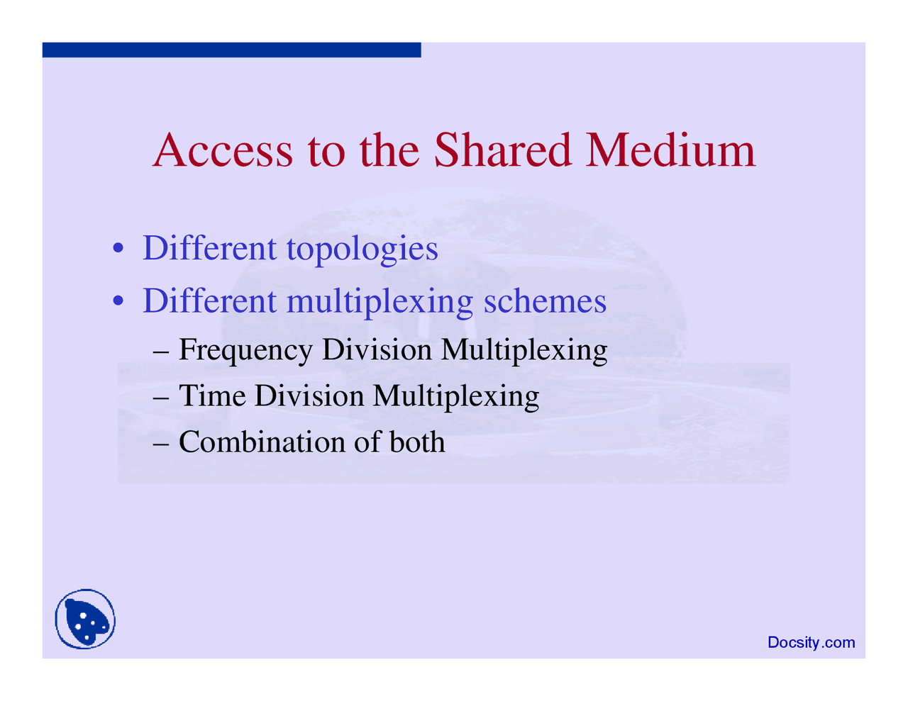 Transmission Computer Networks Lecture Slides Docsity