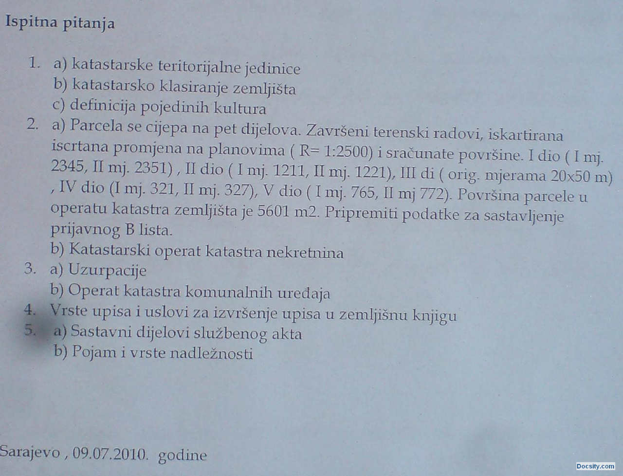 Vežba1skripta Katastar Nekretnina Građevinski Rezime Predlog
