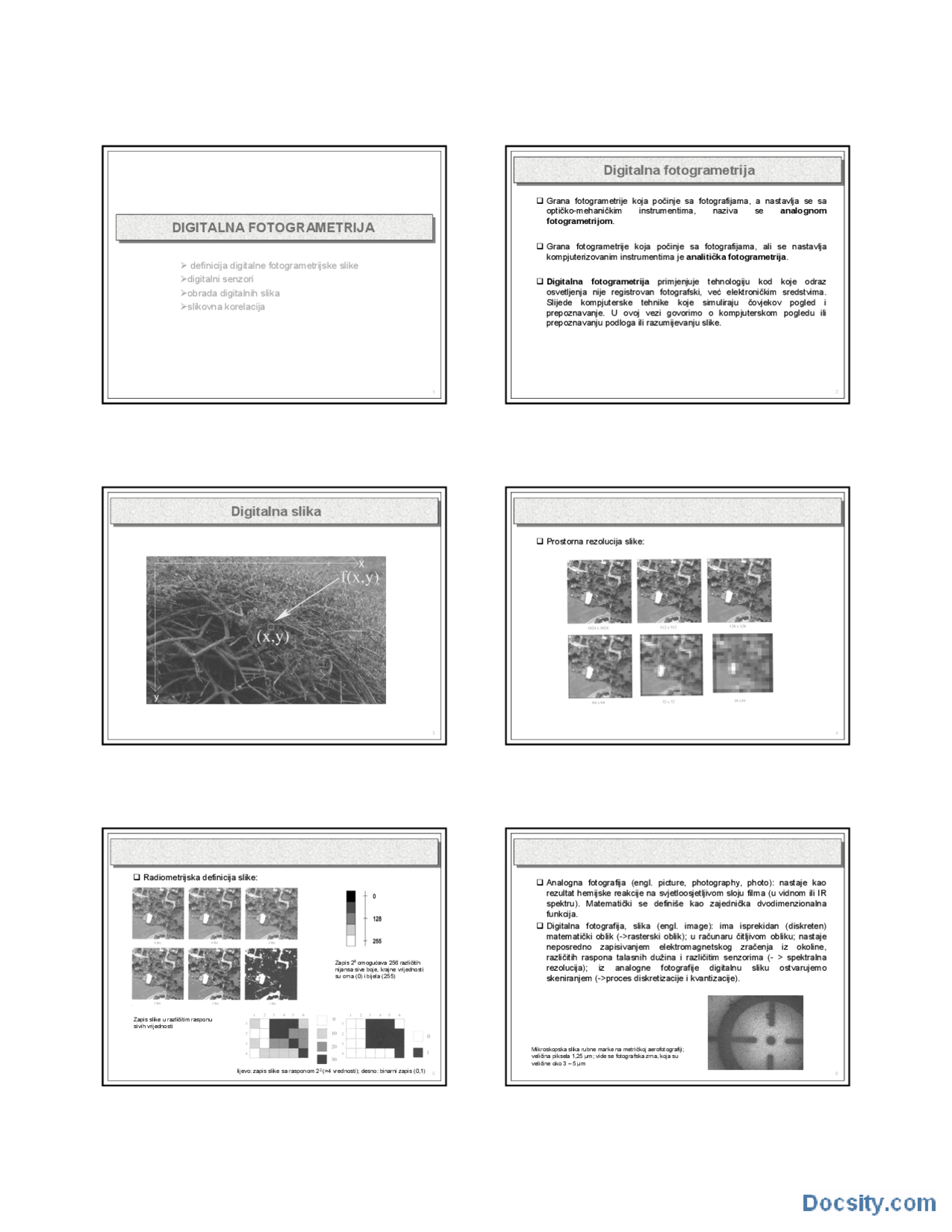 Digitalna fotogrametrija-Slajdovi-Fotogrametrija II-Građevinski ...