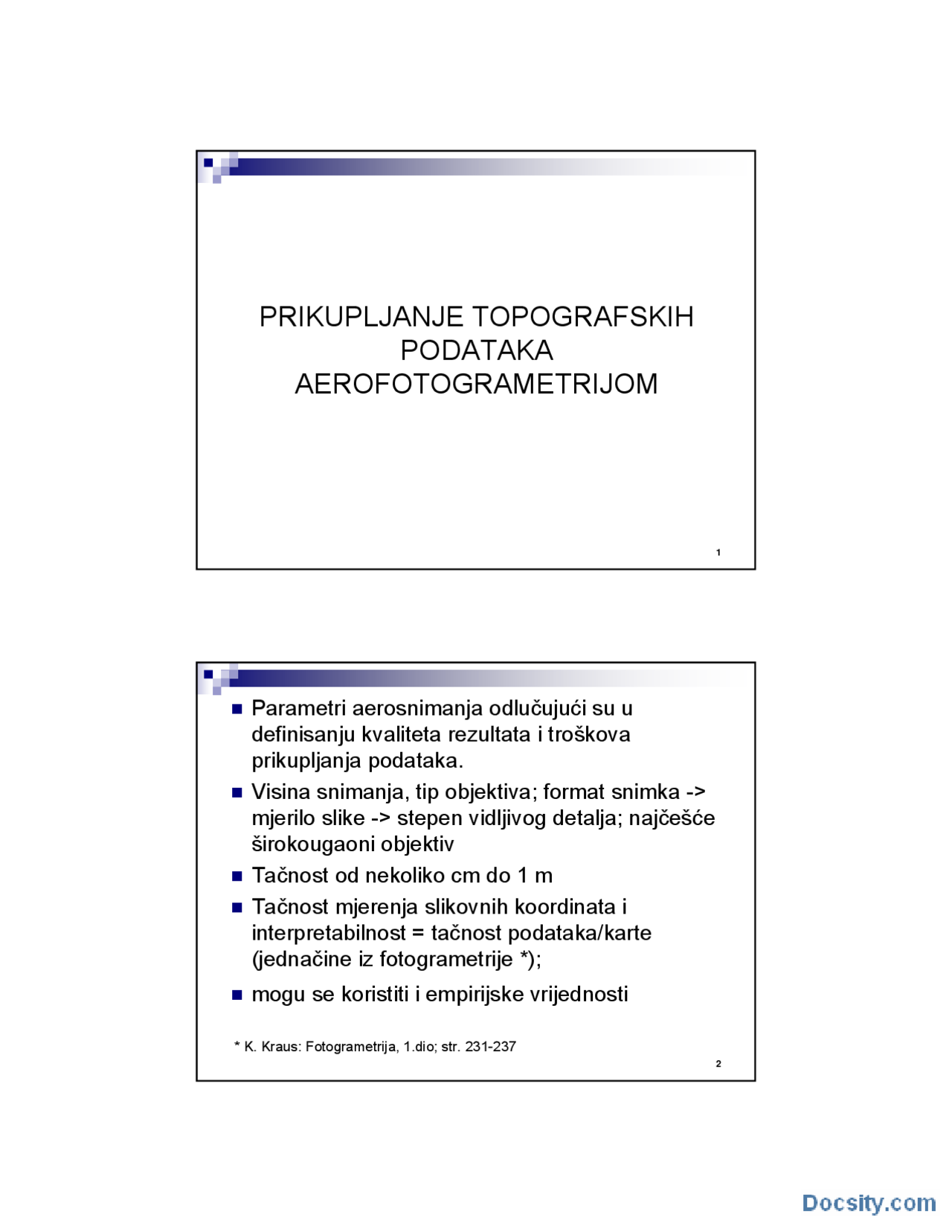 Prikupljanje aerofotogrametrijom-Slajdovi-Topografski modeli- Građevinski | Slajdovi' predlog ...