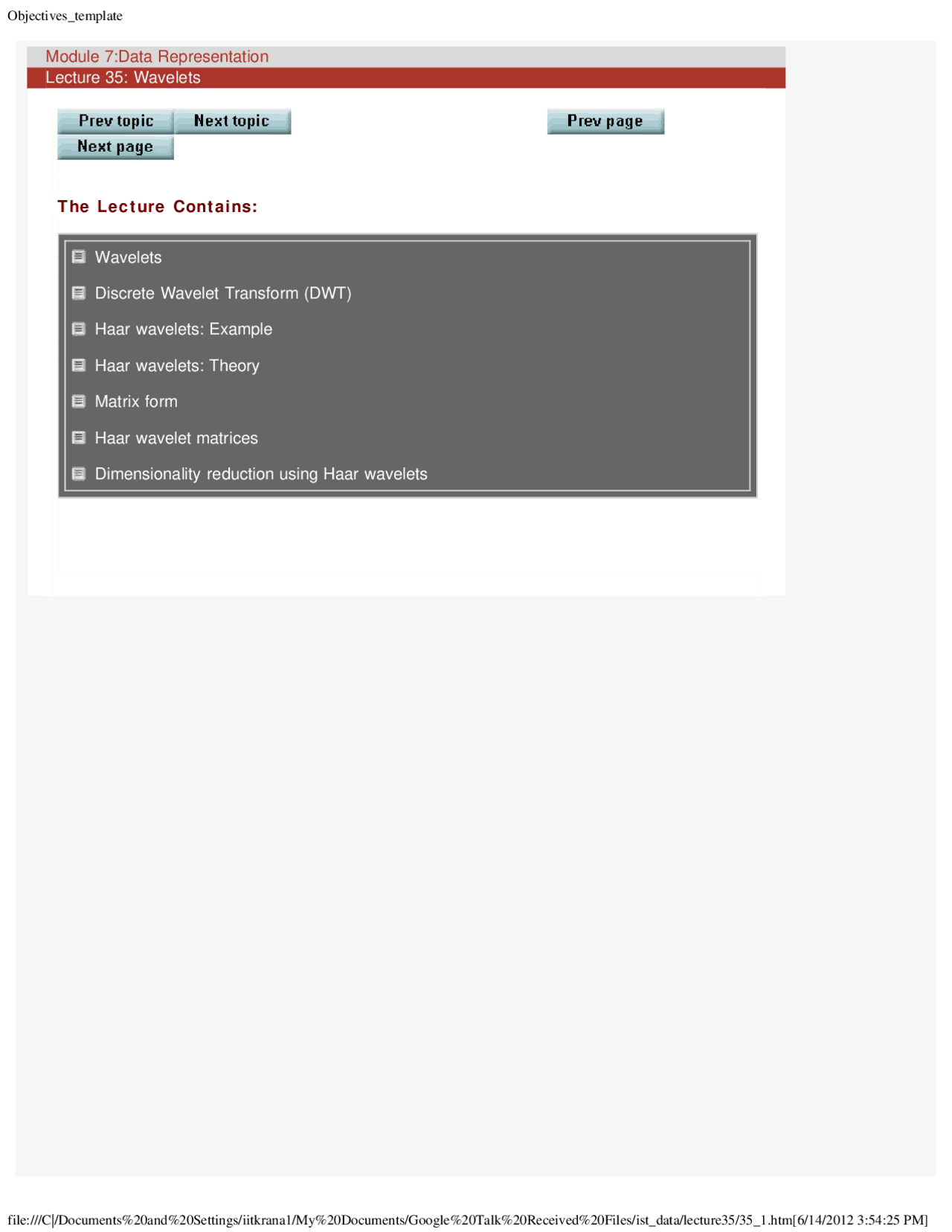 Wavelets Indexing And Searching Techniques Lecture Slides Docsity