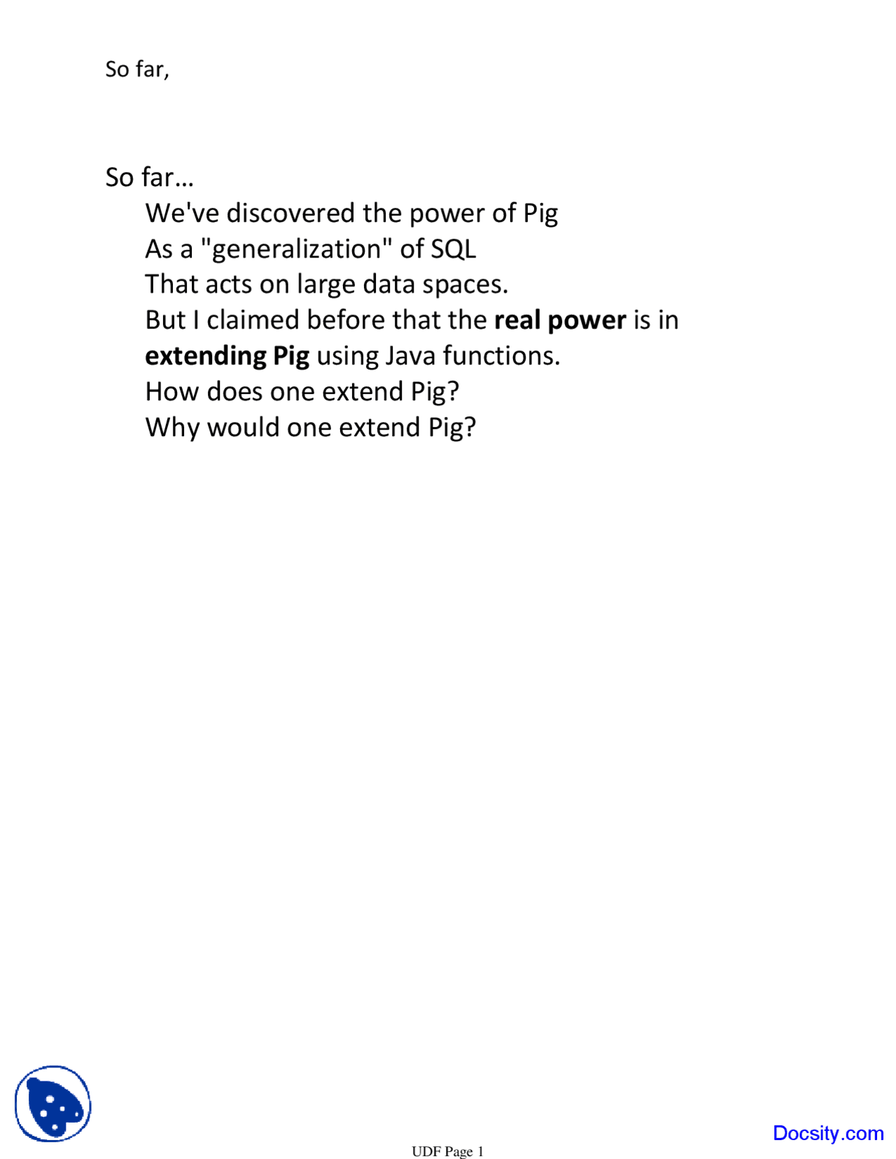 Udf Clouds And Power Aware Computing Lecture Slides Docsity
