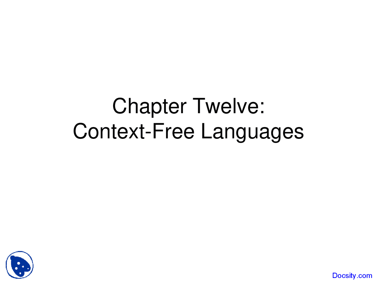 Context Free Languages Two Automata And Complexity Theory Lecture