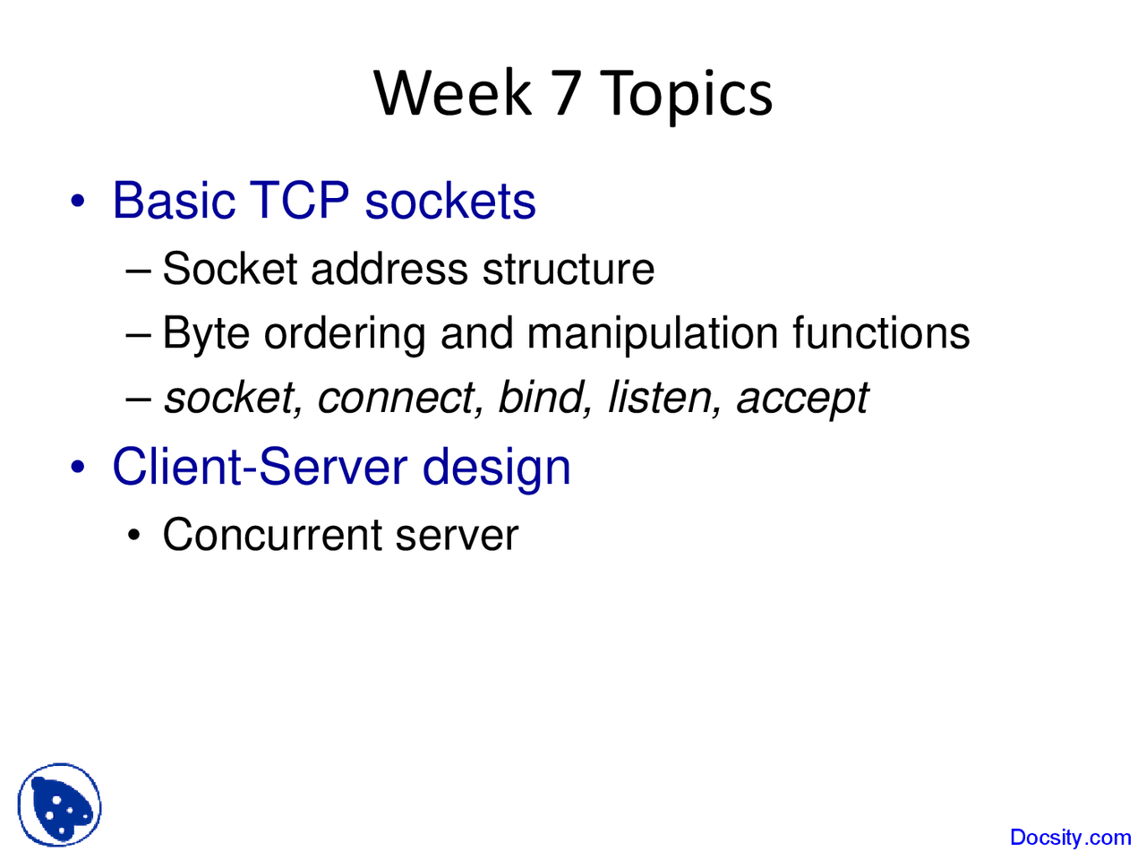 Sockets Advanced Unix Programming Lecture Slides Diapositivas Programación De Ordenadores