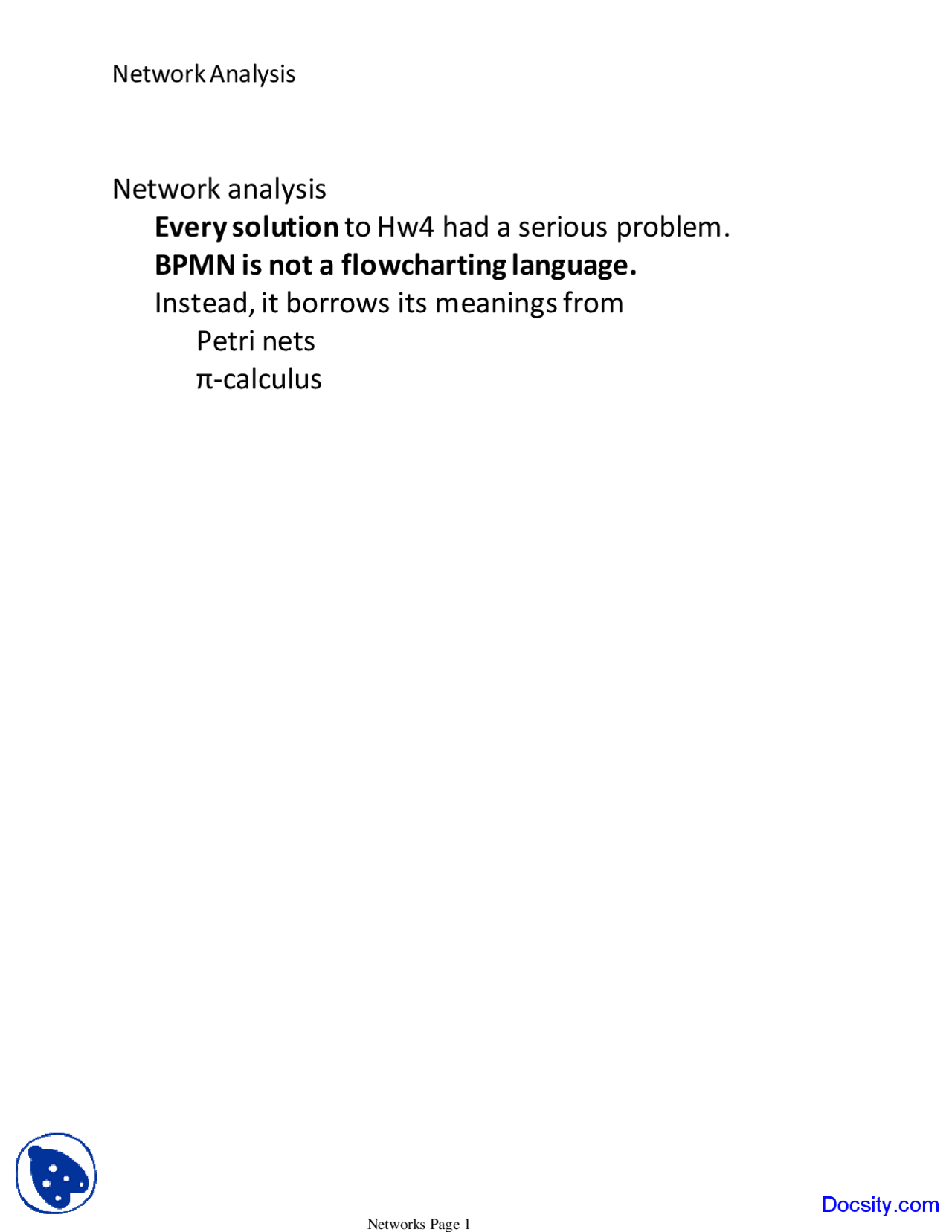 Networks Clouds And Power Aware Computing Lecture Slides Docsity