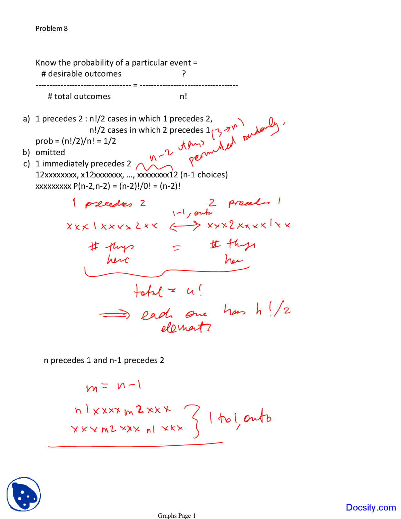 Graphs Biological And Cognitive Sciences Lecture Notes Docsity