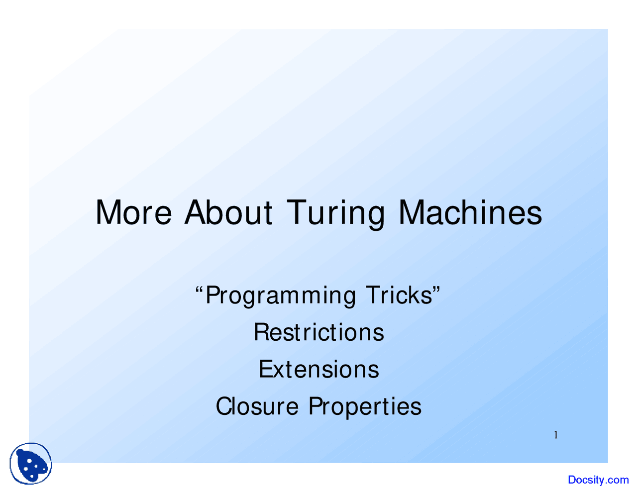 Turing Machines Automata And Complexity Theory Lecture Slides Docsity 8907