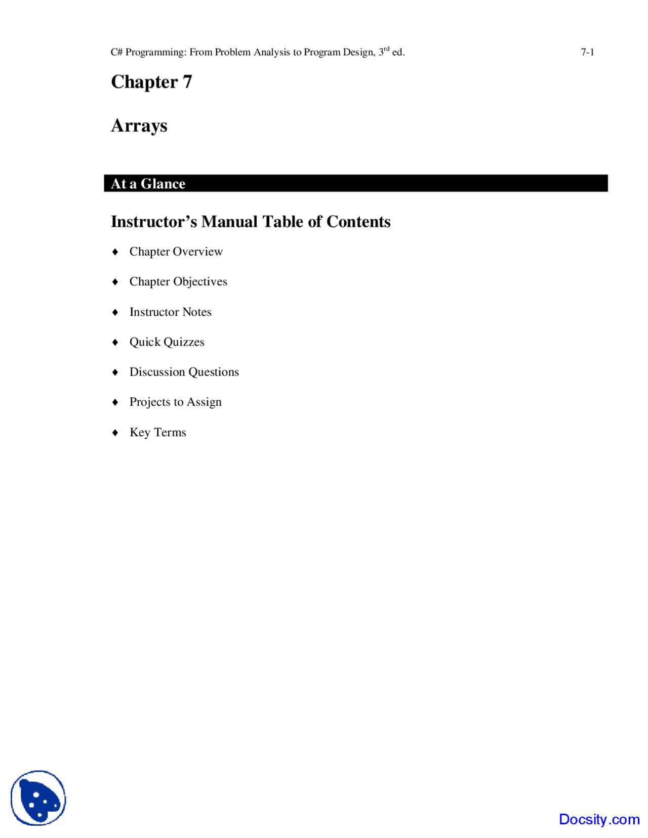 Arrays Fundamentals Of System Development Lecture Notes Docsity