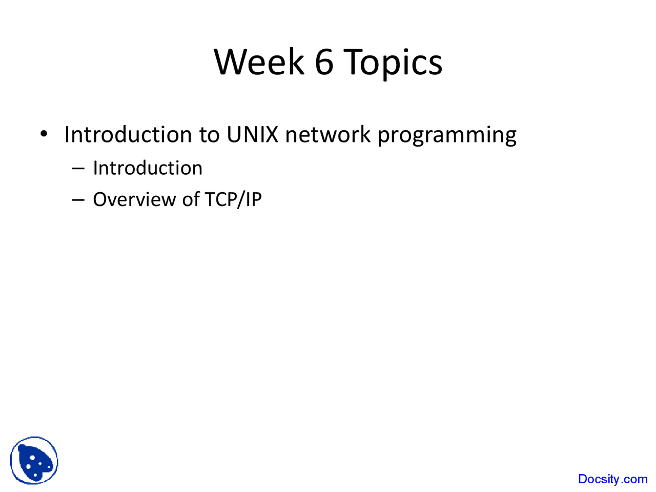 Network Programming Advanced Unix Programming Lecture Slides Docsity 9305