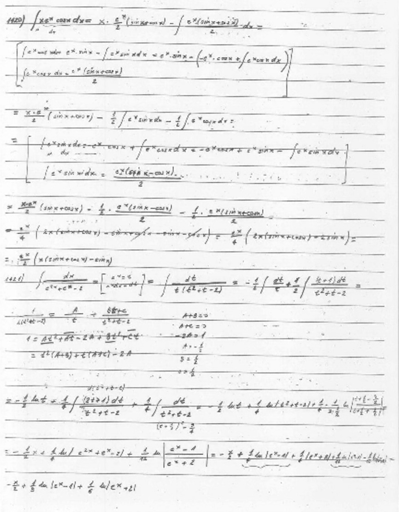Demidovic reseni zadaci-Skripta-Gradjevina-Matematika Demi-1420-1421 | Rezime' predlog ...