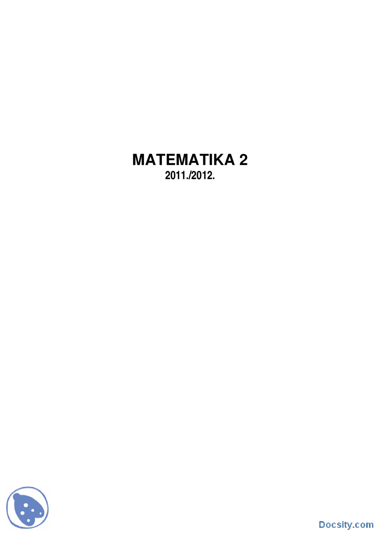 GF-M2-1112-predavanja-Gradjevinski fakultet-Zadaci-Skripta-Matematika 2 | Rezime' predlog ...