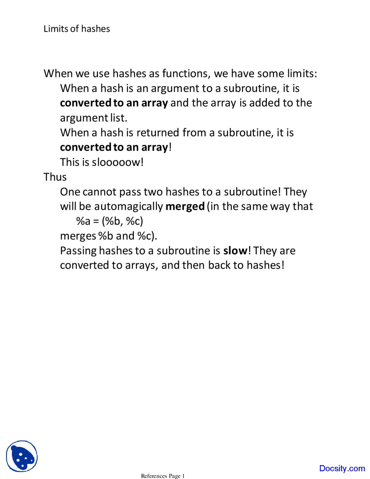 References Biological And Cognitive Sciences Lecture Notes Docsity