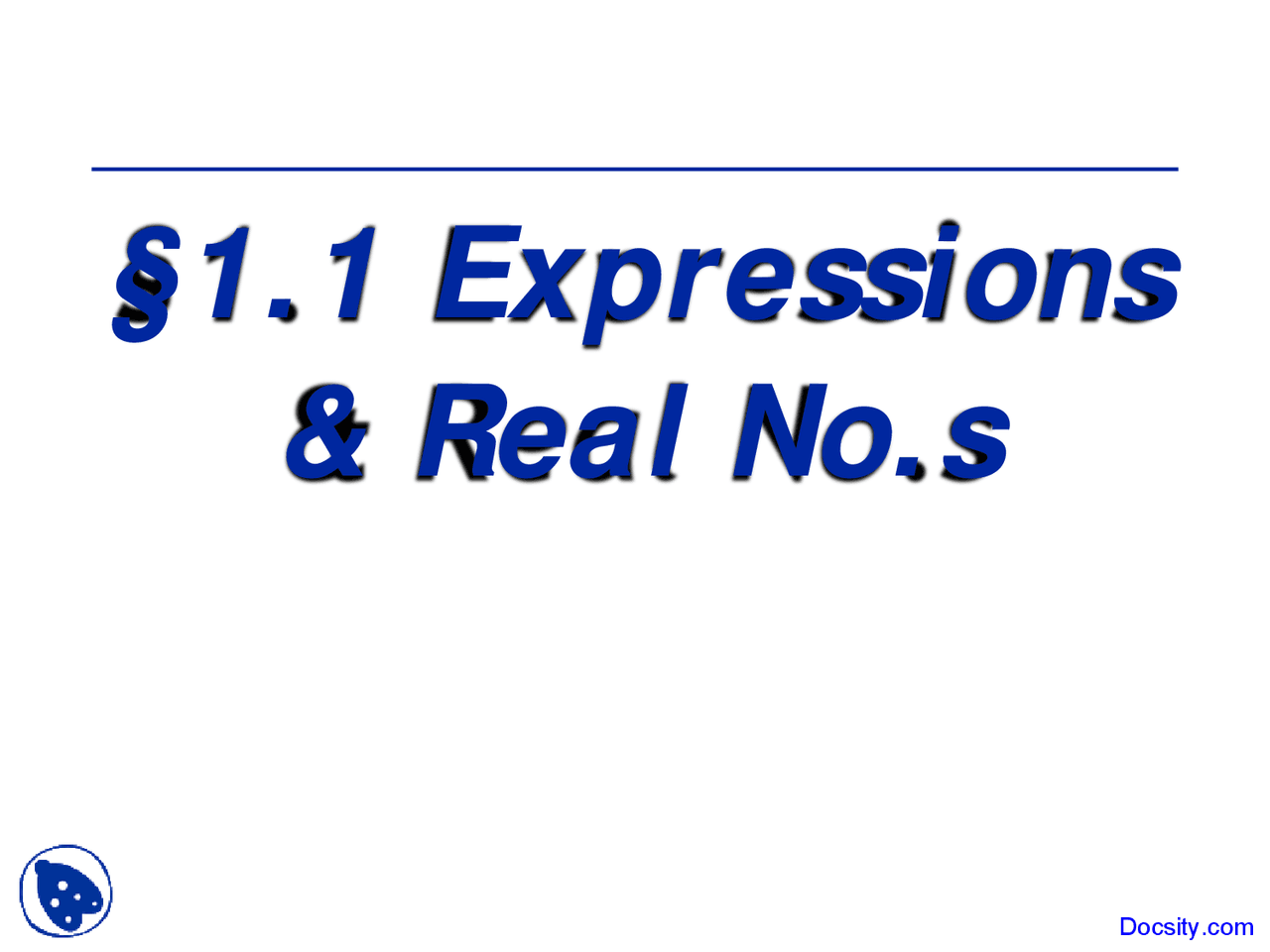 Expressions Intermediate Algebra Lecture Slides Docsity