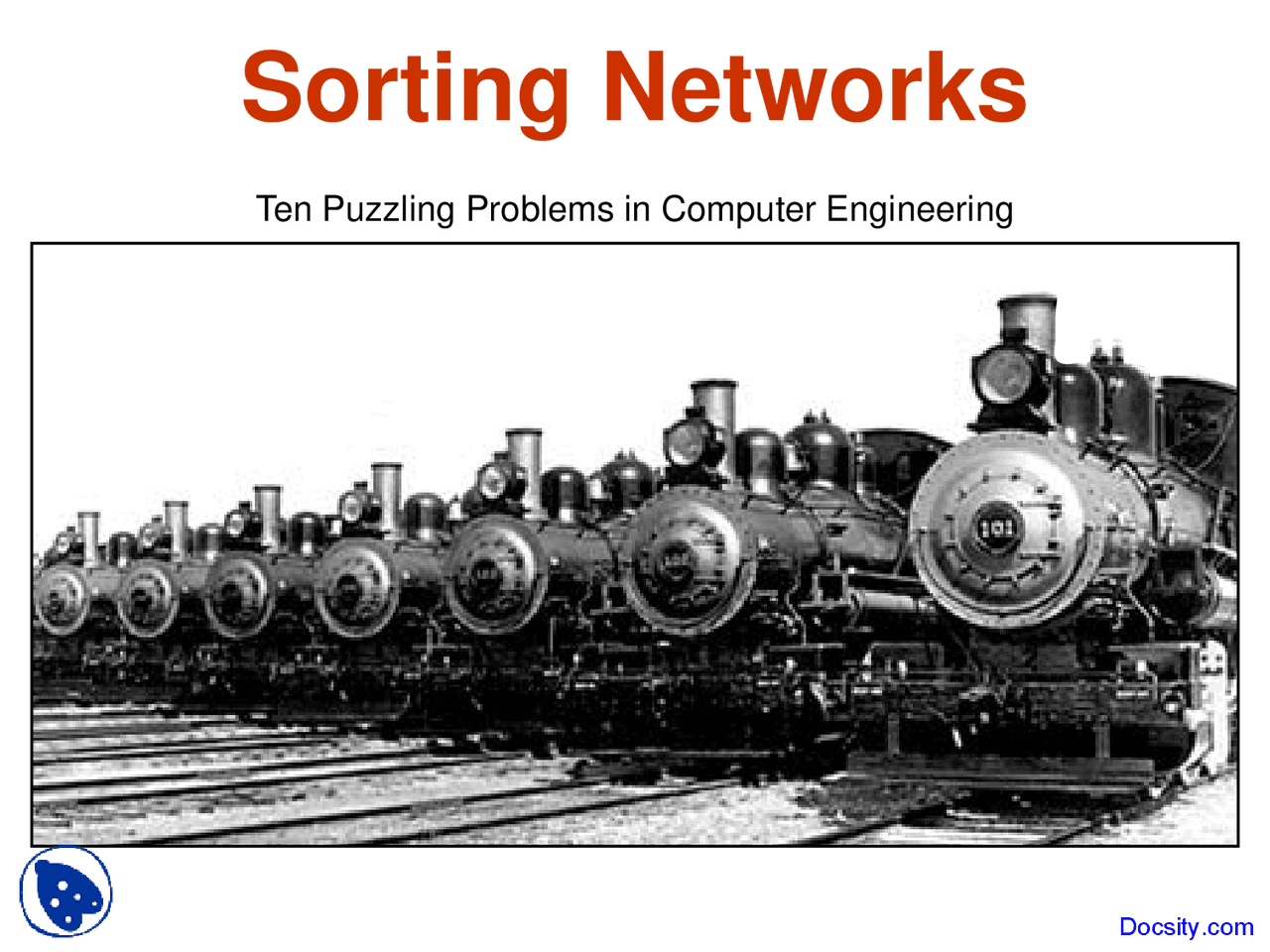Sorting Networks - Computer Engineering - Lecture Slides - Docsity