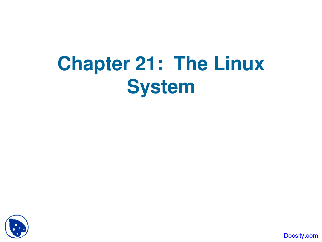 Linux System - Operating Systems - Lecture Slides - Docsity
