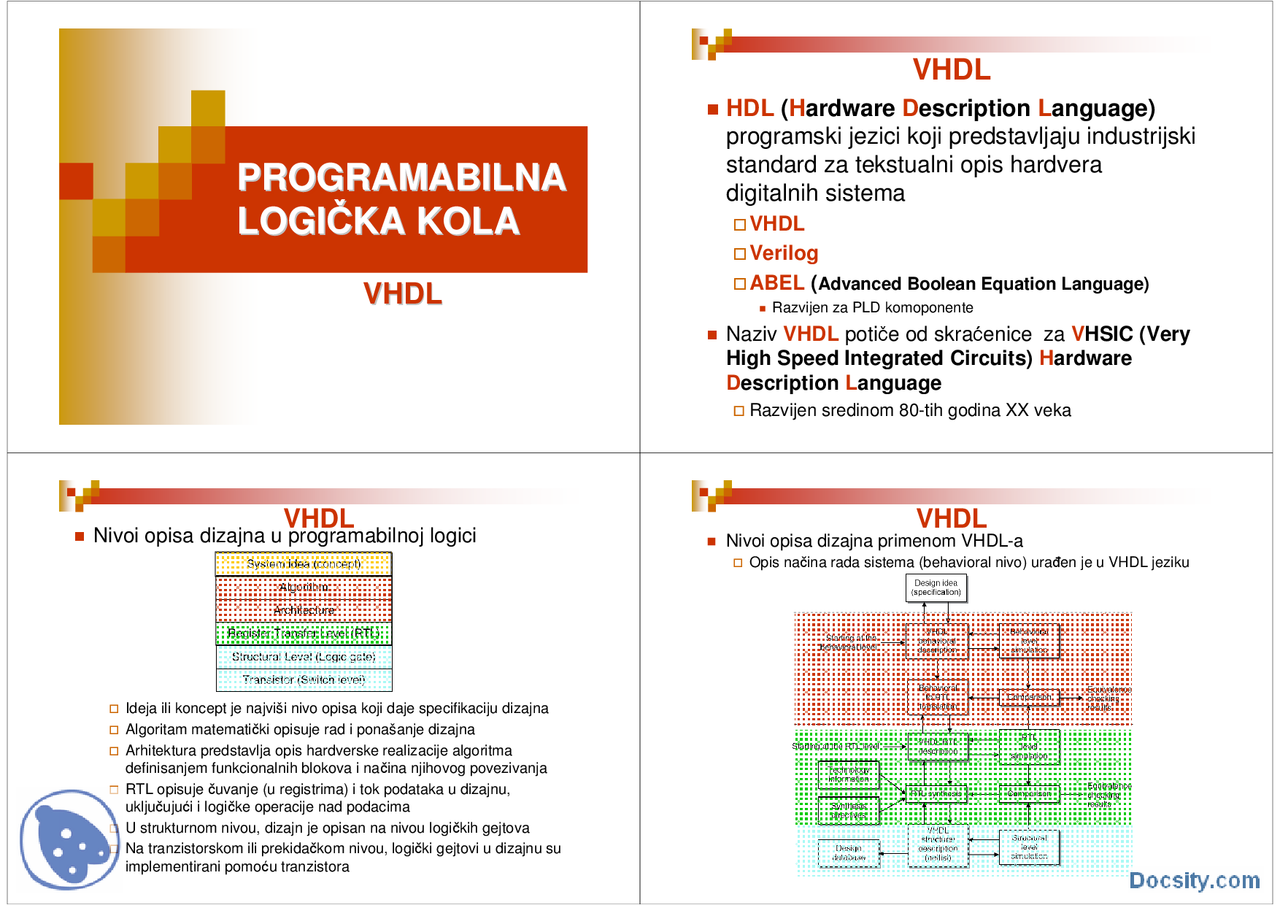 VHDL-Slajdovi-Programabilna logicka kola-Elektrotehnika i racunarstvo ...