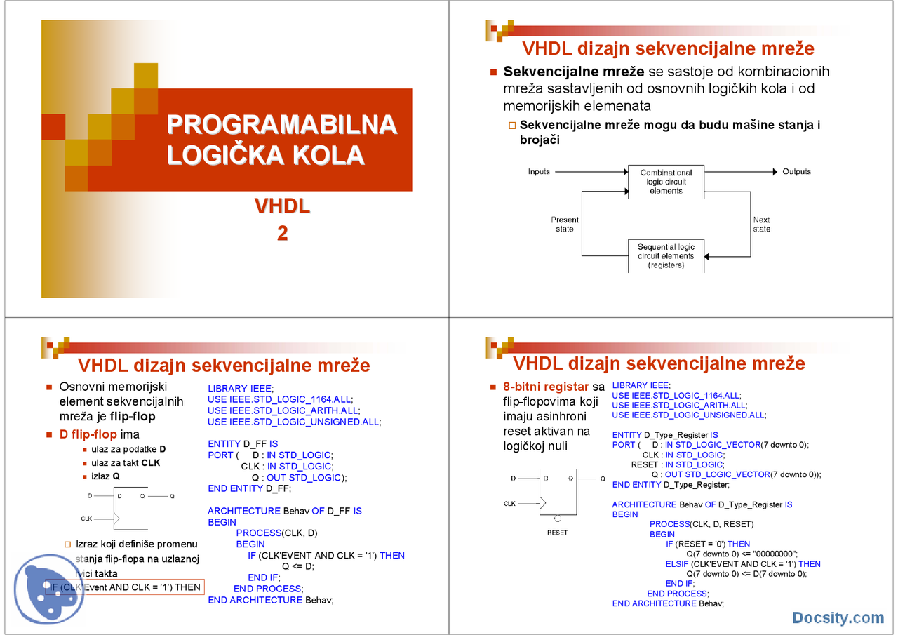 VHDL-Slajdovi-Programabilna logicka kola-Elektrotehnika i racunarstvo ...