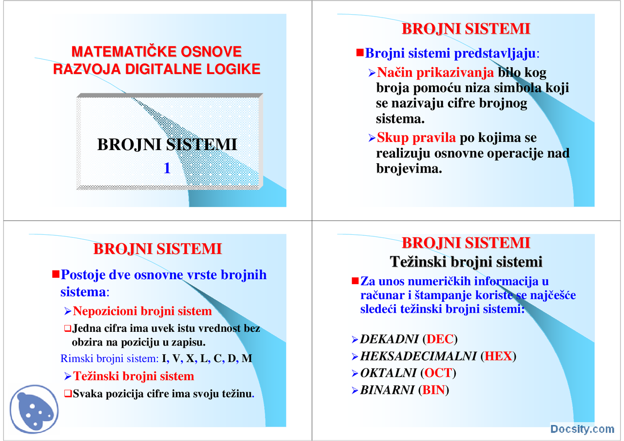 Brojni sistemi-Slajdovi-Programabilna logicka kola-Elektrotehnika i ...