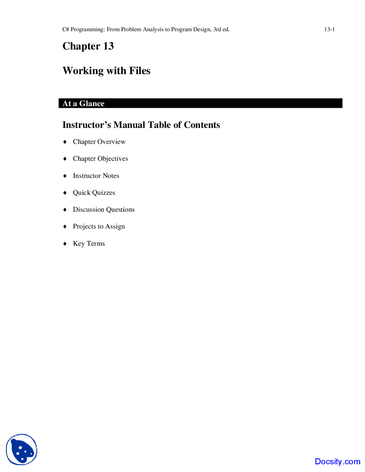 Working Advanced Programming Lecture Notes Docsity