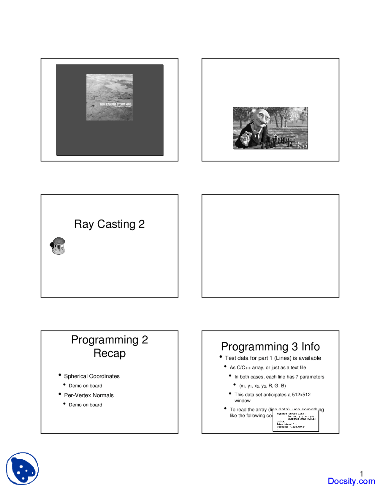 Ray Casting Two Introduction To Computer Graphics Lecture Slides