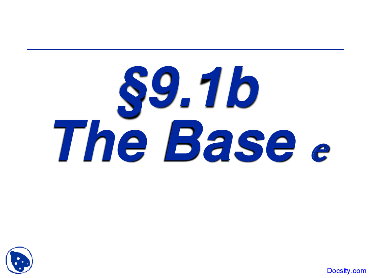 Exponential Base E Intermediate Algebra Lecture Slides Docsity