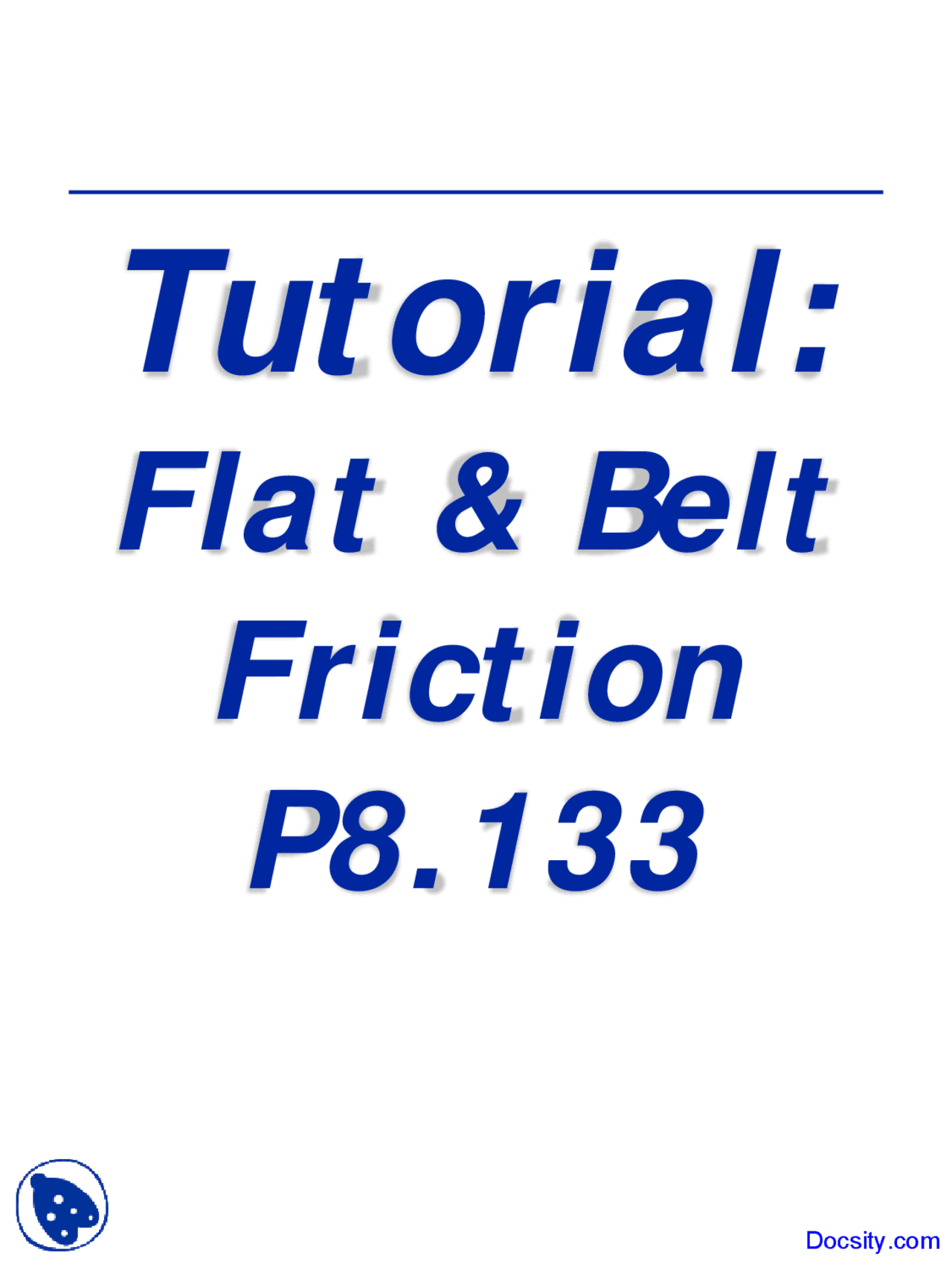 Flat - Engineering Mechanics - Statics - Lecture Slides - Docsity
