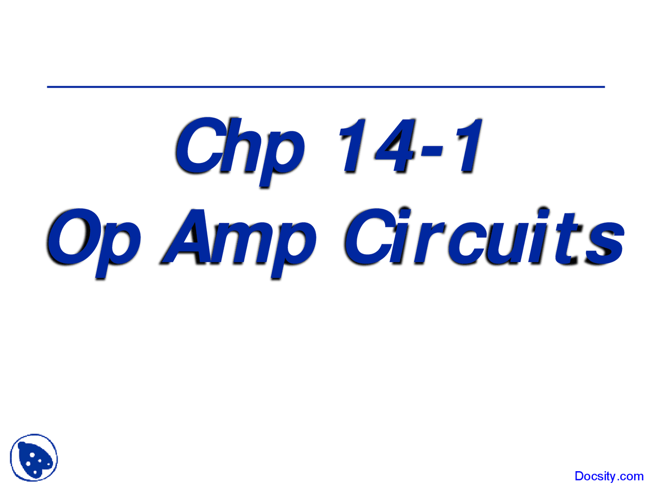 Amp Circuits Engineering Electrical Circuits Lecture Slides Docsity