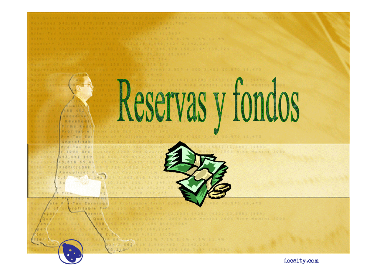 Reservas y Fondos - Apuntes - Contabilidad - Parte1 | Apuntes de ...