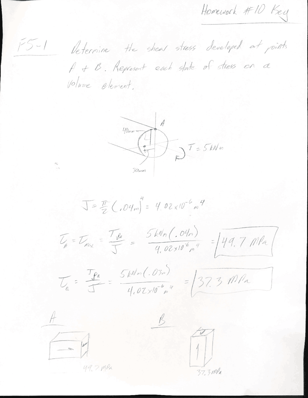 Homework 10 Solution Strength Of Materials Ensc 2143 Docsity