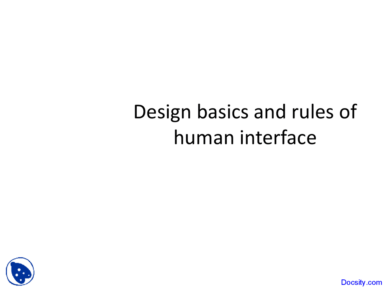 Design Basics Engineering Perspectives Lecture Slides Docsity