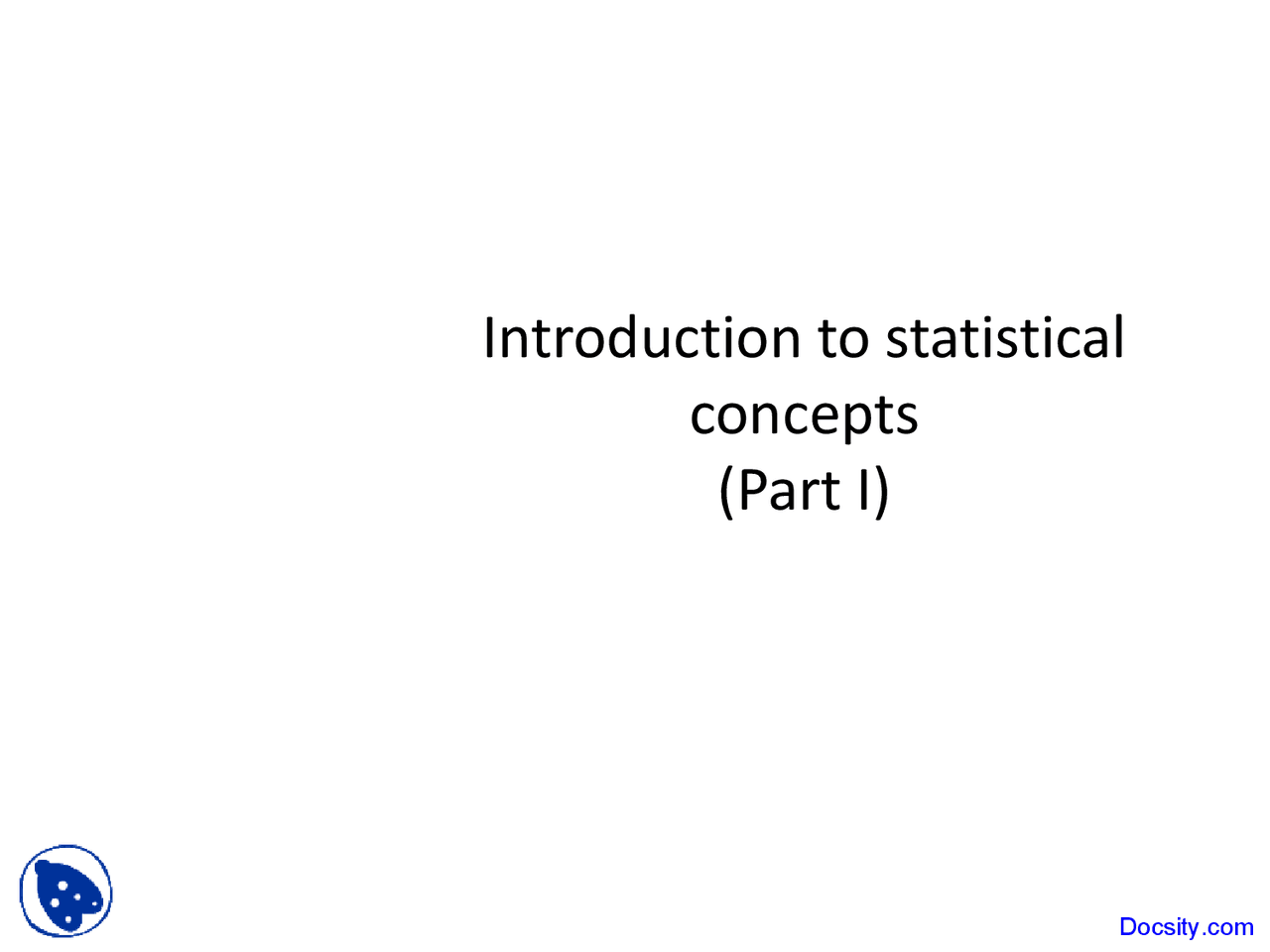 Introduction to Statistical Concepts - Engineering Perspectives ...