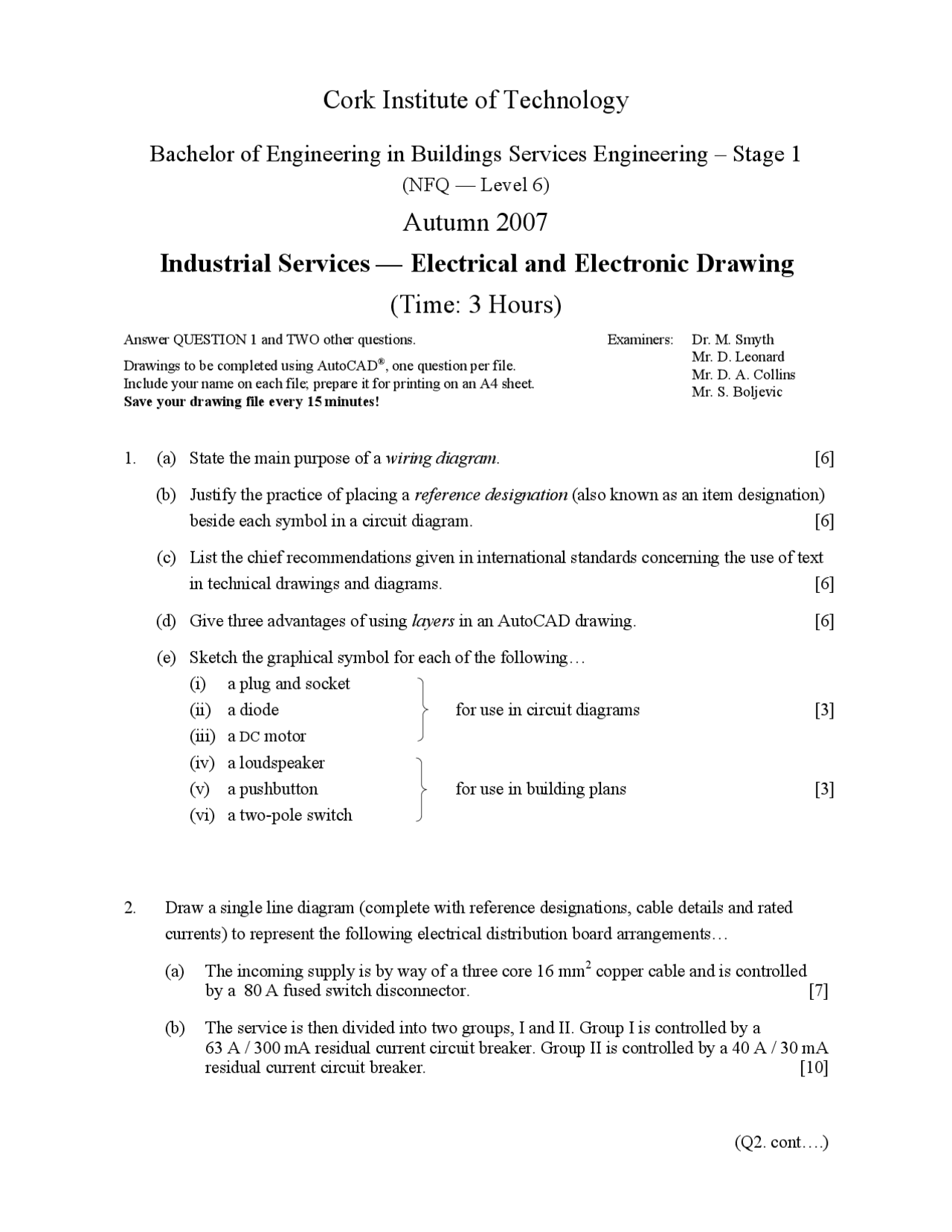 Water Heater - Industrial Services - Past Exam Paper - Docsity