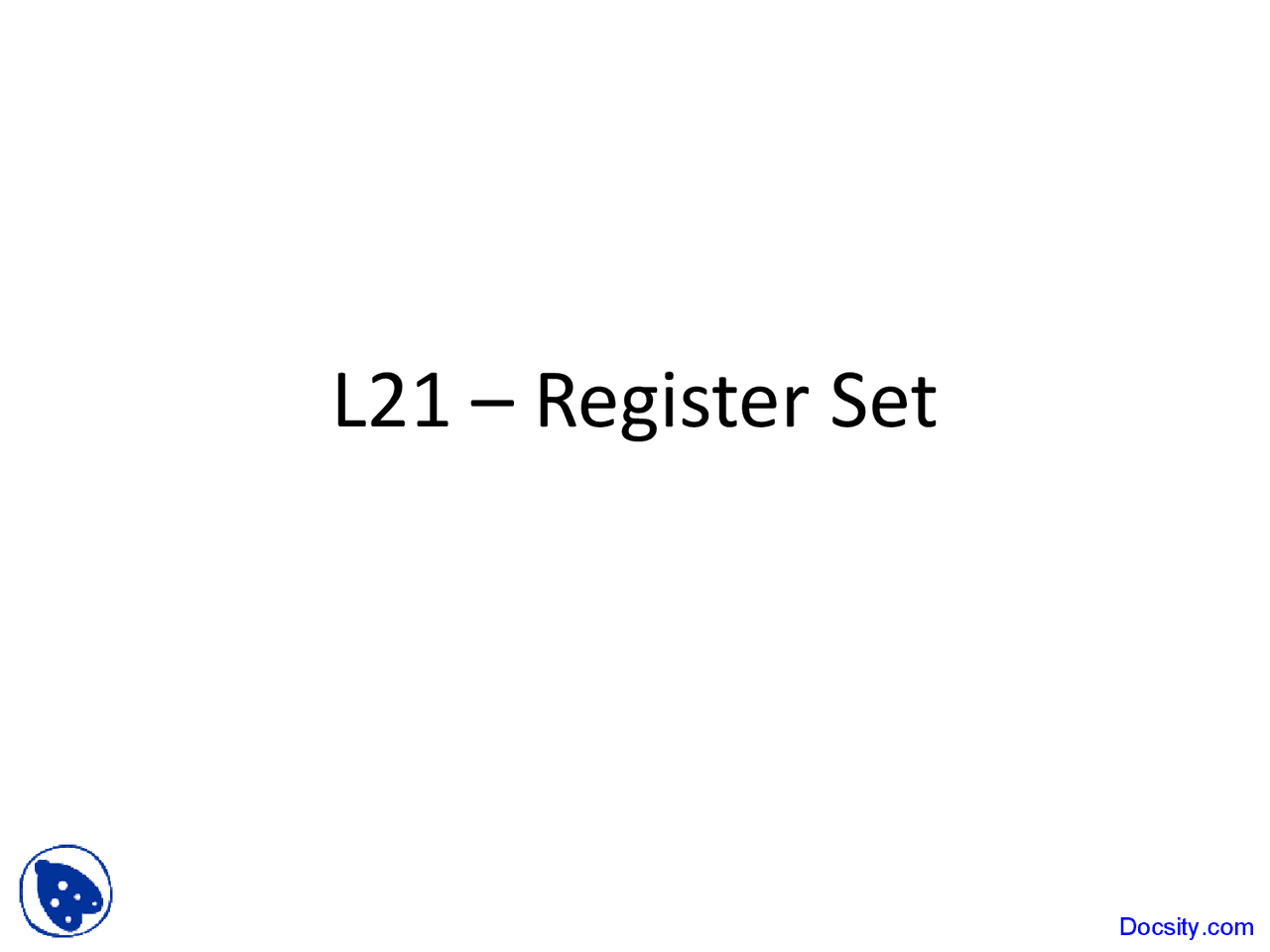 Dual Ported Register Set - Intro to Advanced Digital Design - Lecture Slides - Docsity