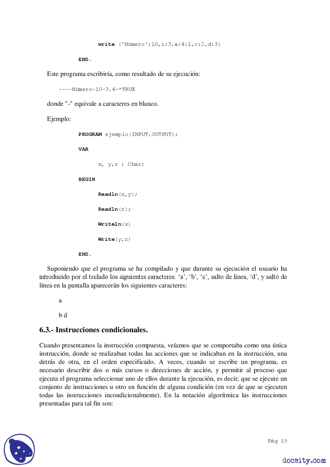 Introducción a la programacion y algoritmos - Apuntes - Estructura de ...