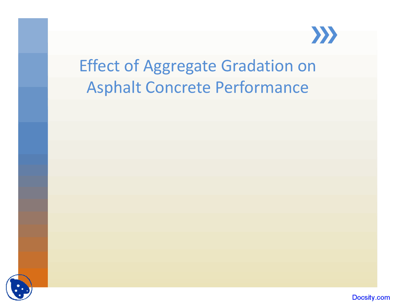 Effect Of Aggregate Pavement Managment System Lecture Slides Docsity