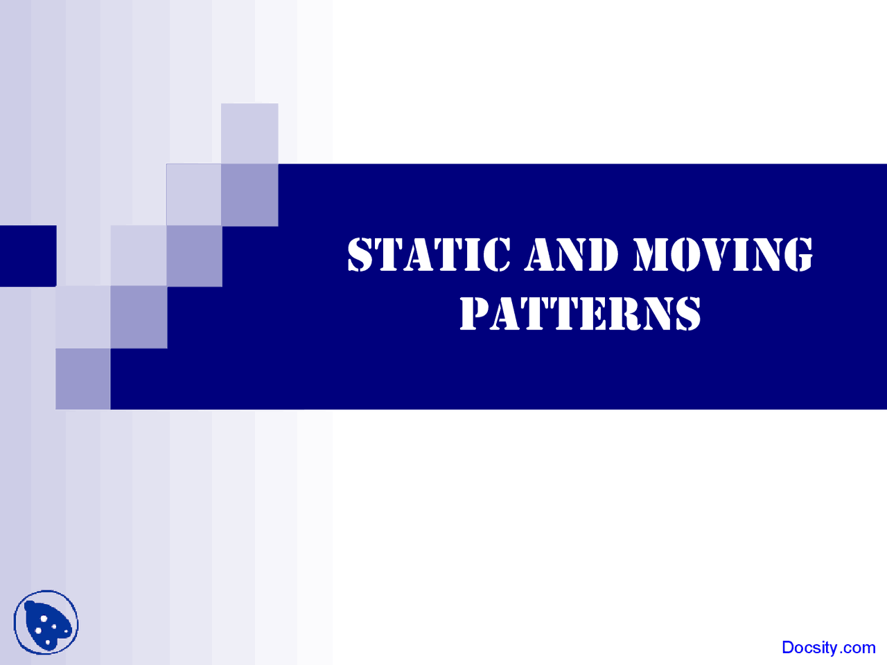 Static Moving Patterns - Human Factors of Visual Displays - Lecture ...