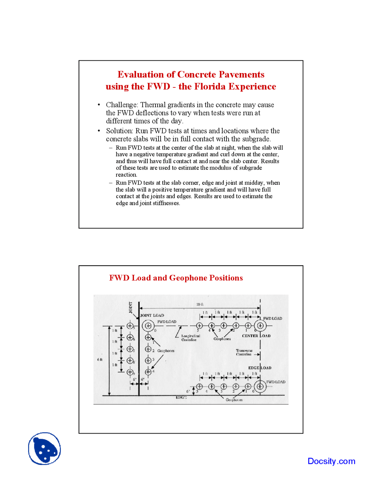 Evaluation Pavement Managment System Lecture Slides Docsity