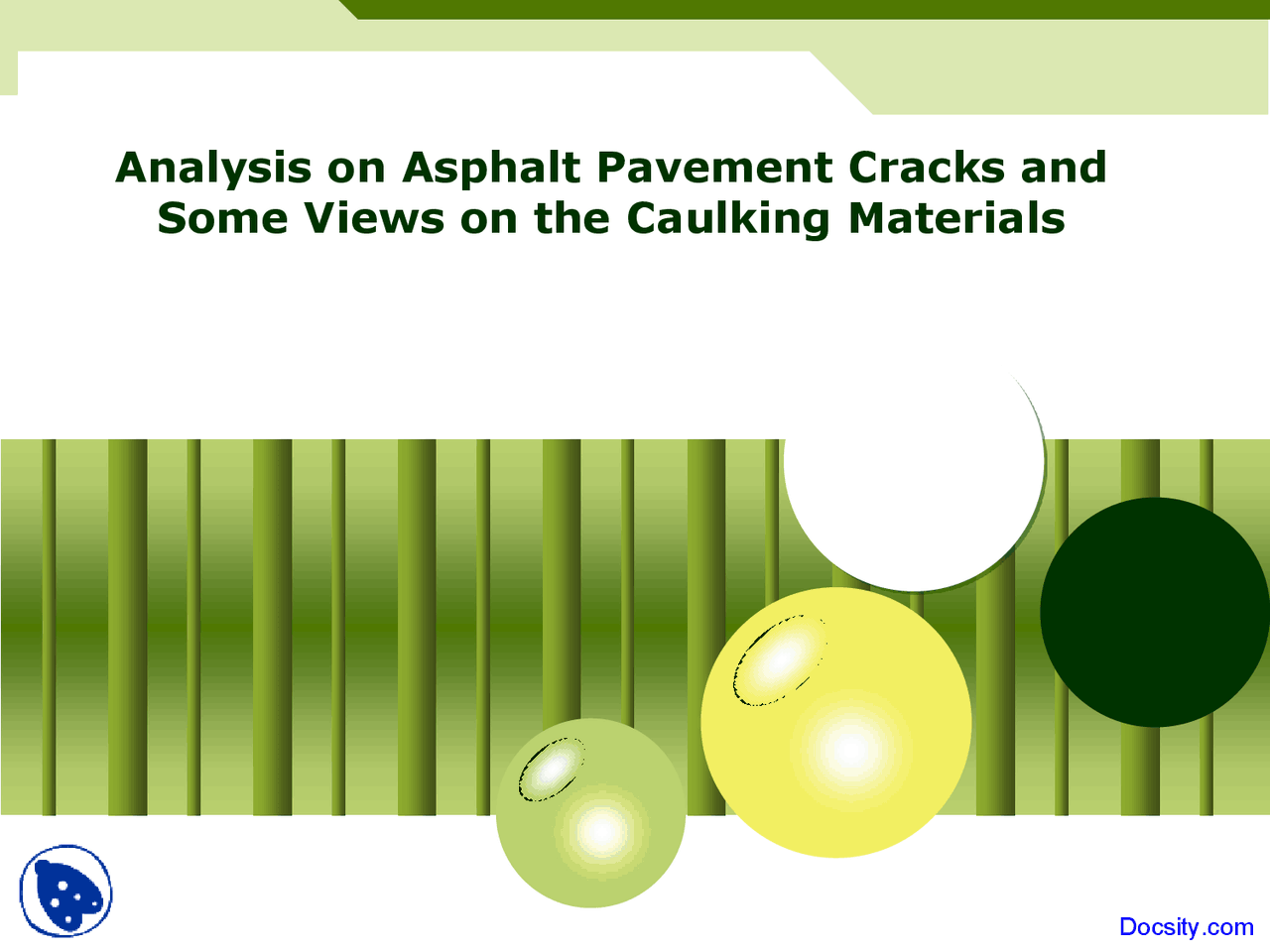 Analysis Pavement Managment System Lecture Slides Docsity