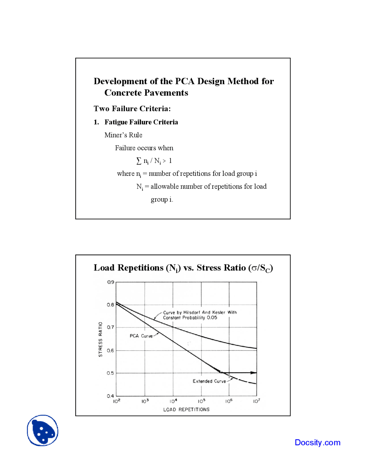 Concrete Pavements Pavement Managment System Lecture Slides Docsity