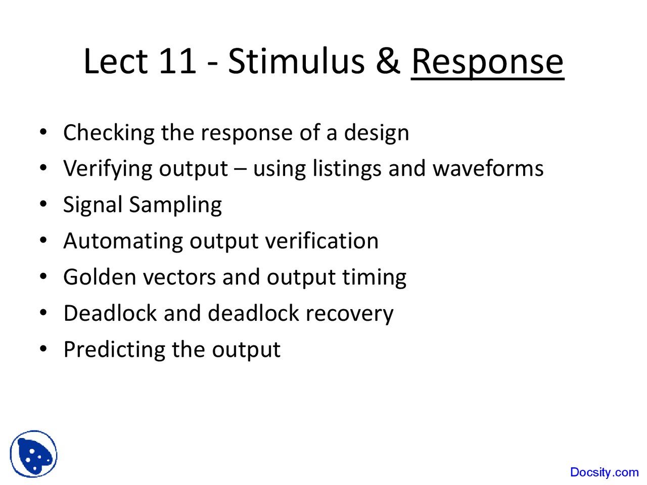 Stimulus Hdl Design Lecture Slides Slides Verilog And Vhdl Docsity 9689
