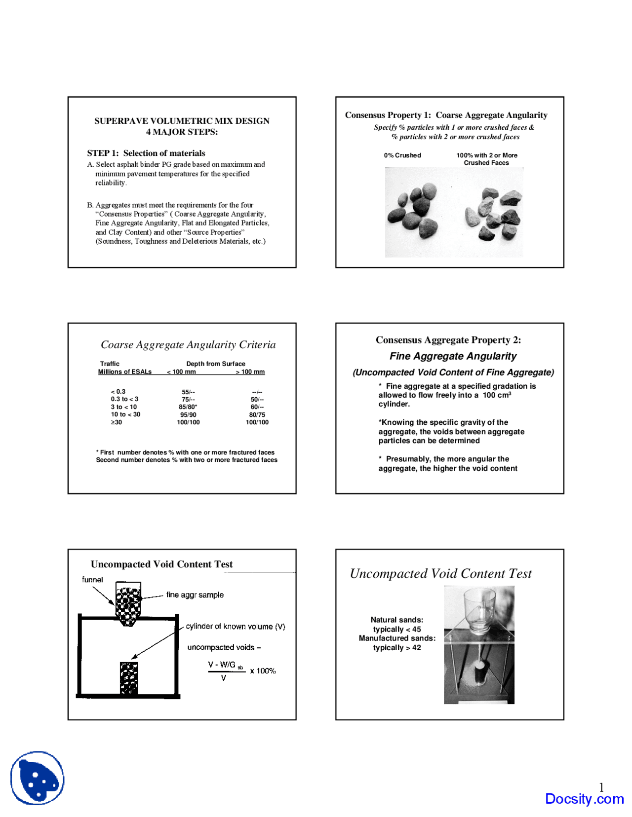 Selection Civil Engineering Lecture Slides Docsity