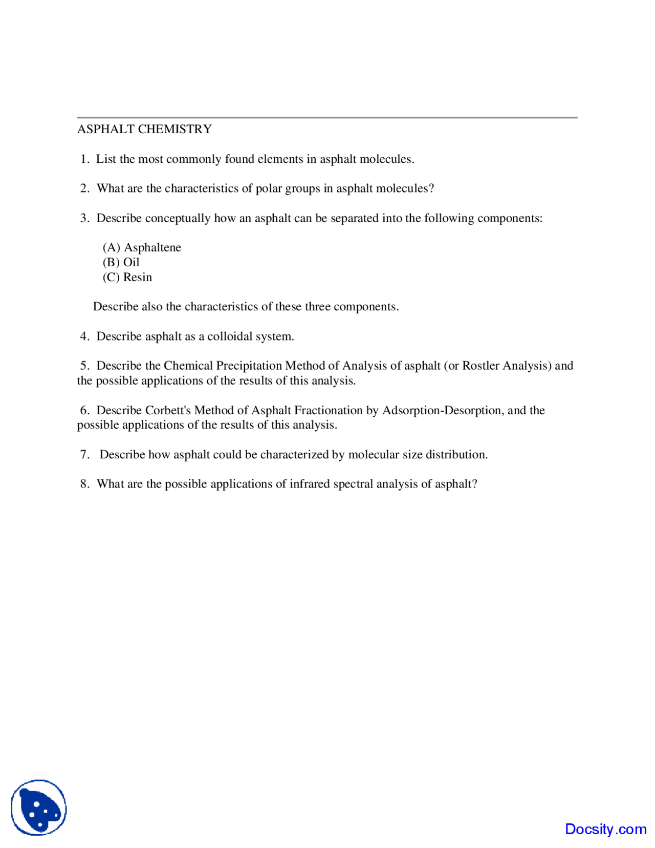Elements Civil Engineering Quiz Docsity