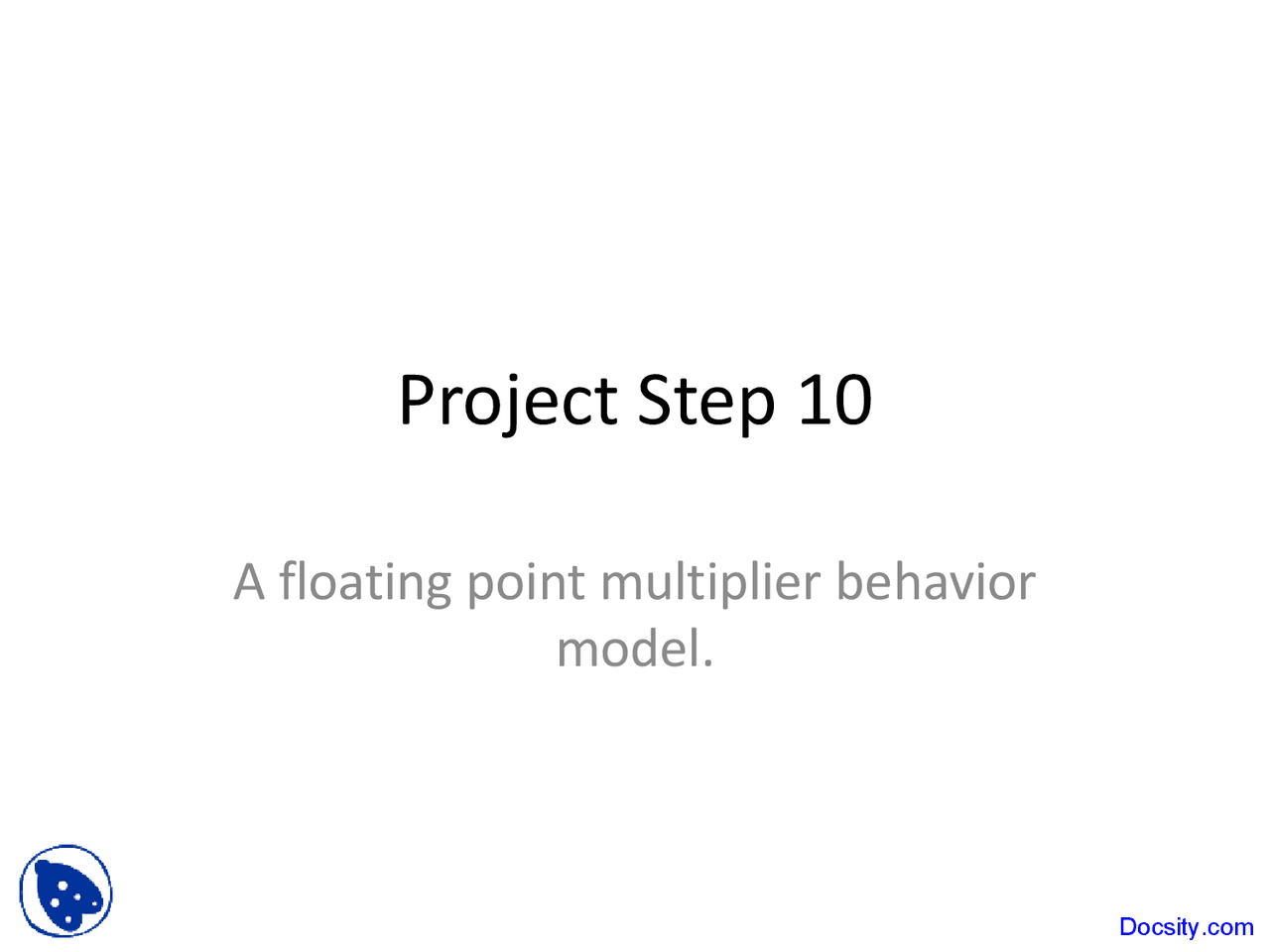 Multiplier Hdl Design Lecture Slides Docsity