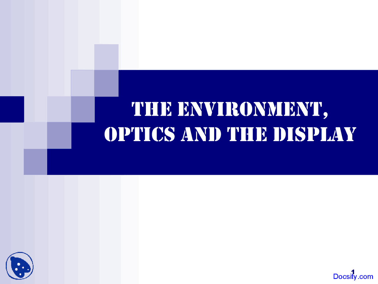 Visual Environment Human Factors Of Visual Displays Lecture Slides